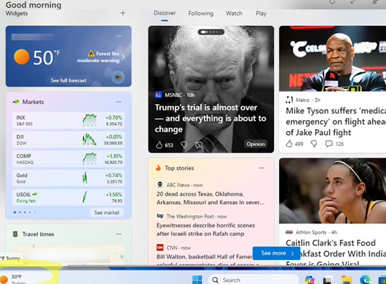 Nonaktifkan dan benar -benar menghapus widget dari Taskbar di Windows ...